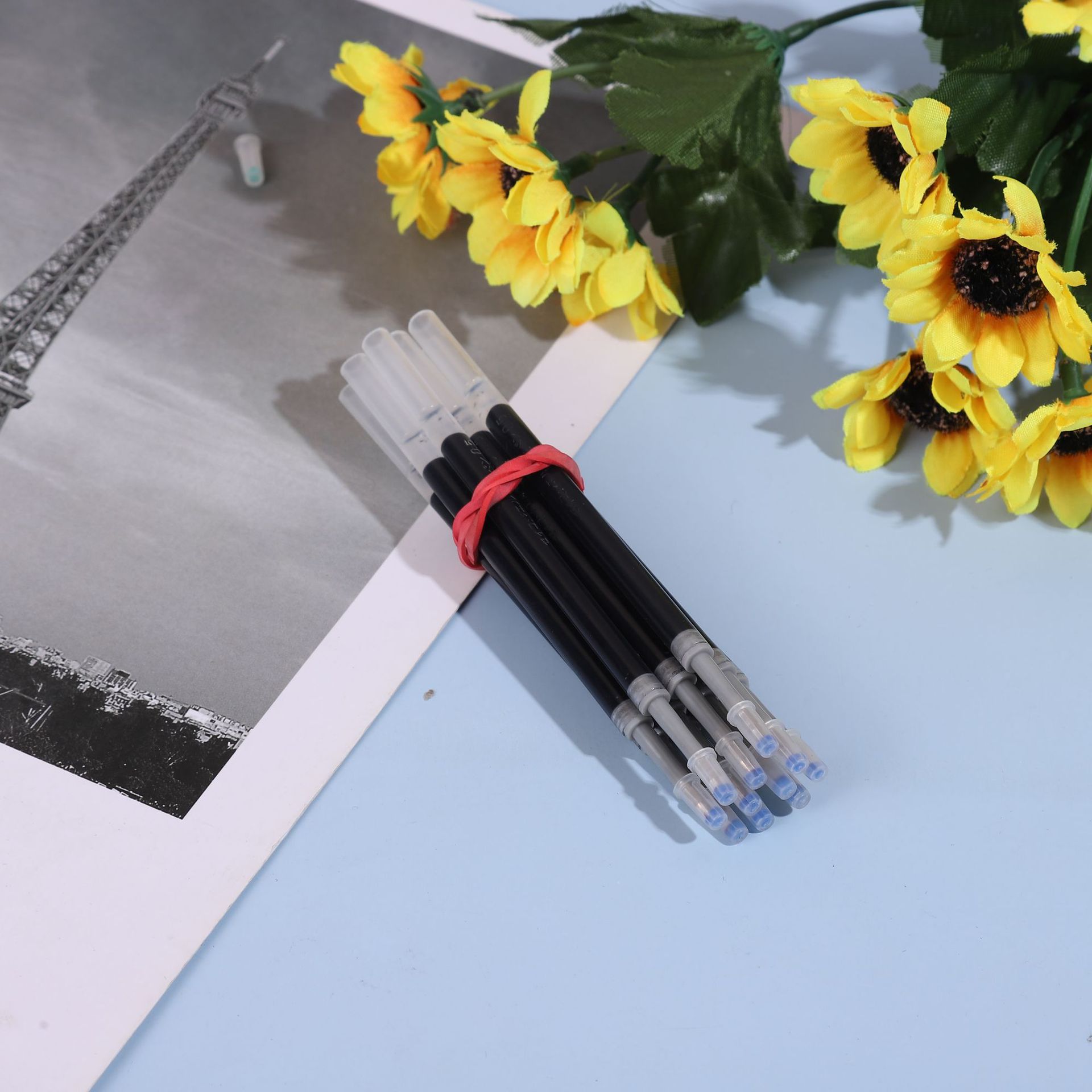 Hami 5Pcs/Box Press Gel Pen 0.5mm Ballpen Sign Pen Quick-Drying Ball ...