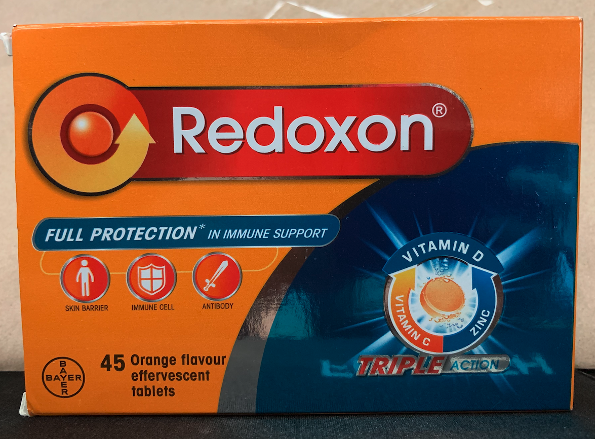 Redoxon Triple Action 45 Orange Flavour Effervescent Tablets | Lazada PH