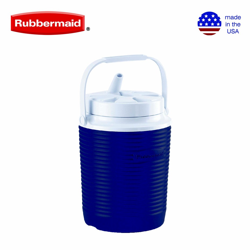 n%\Rubbermaid 1 Gallon Blue Cooler Water Jug | Lazada PH