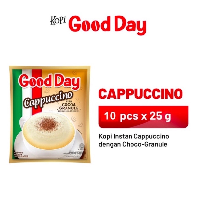 Good Day Coffee Cappuccino 10x25g | Lazada PH