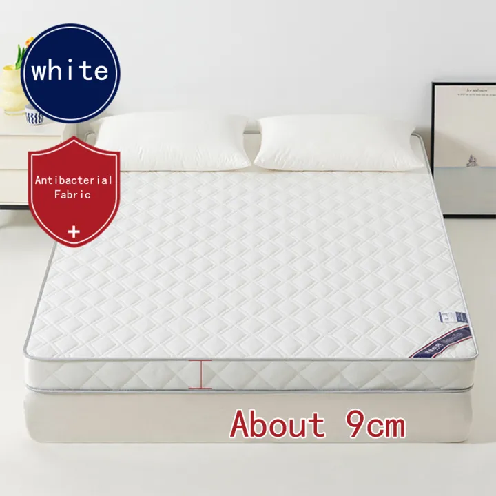 Solid wood bed single double bed 2M king bed simple family bedroom bed ...