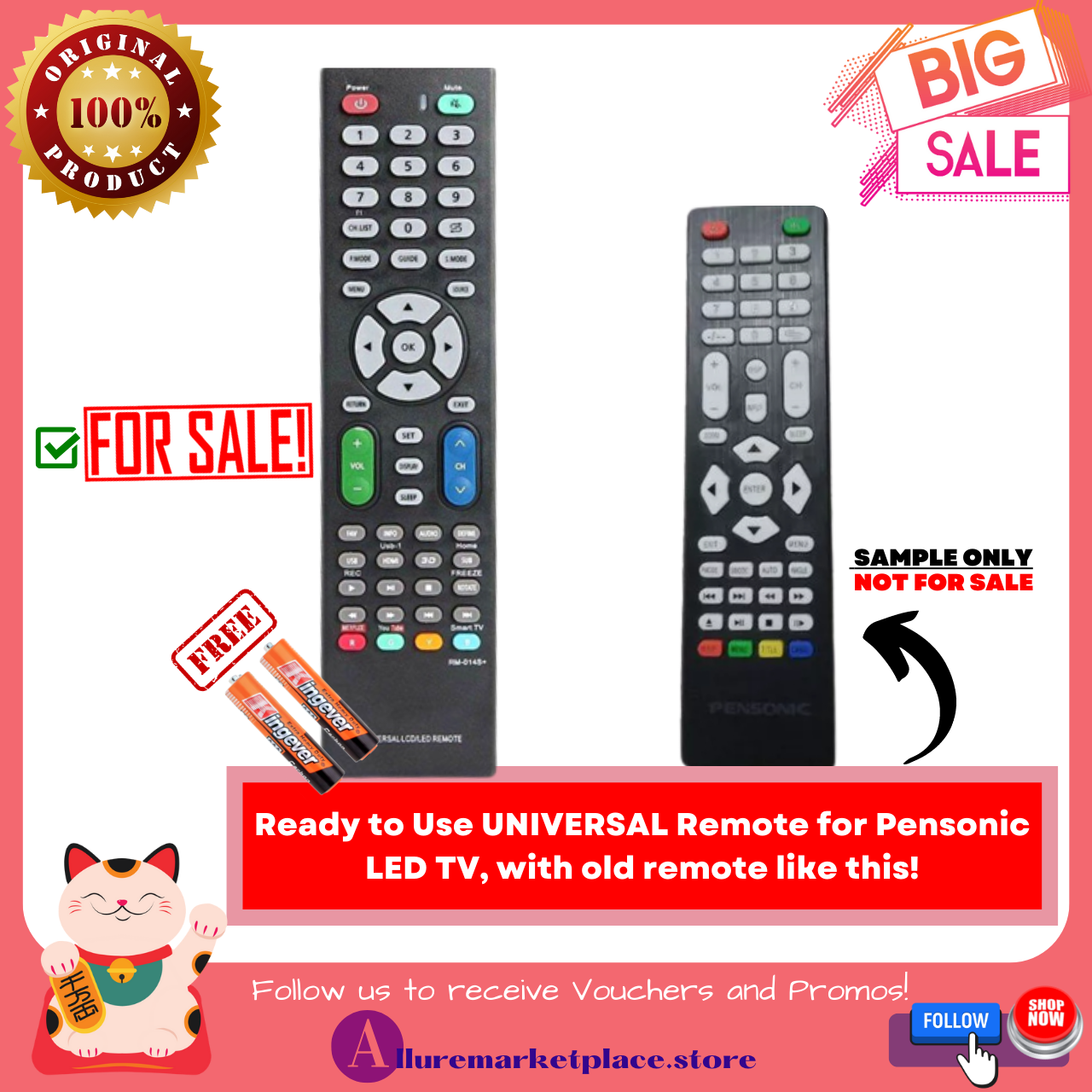 PENSONIC Remote Control Universal | PENSONIC LED TV LCD Remote Control ...