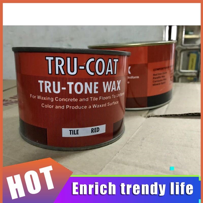 TRUCOAT trutone wax red for concrete and tile floors tru-coat tru-tone ...