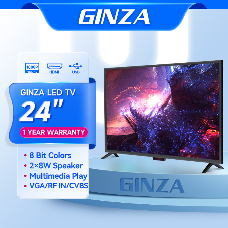 GINZA 24 INCH LED TV 32 inch smart tv on sale flat screen Cheap TV Flatscreen HDMI/USB /AV ...