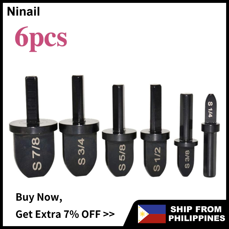 Ninail【Ready Stock】6PCS Professional Puxing Swaging Tool Drill Bit Set ...