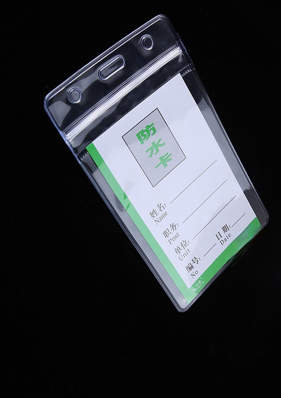 1/5/10 Pcs Horizontal /Vertical Badge cover PVC soft exhibition card ...