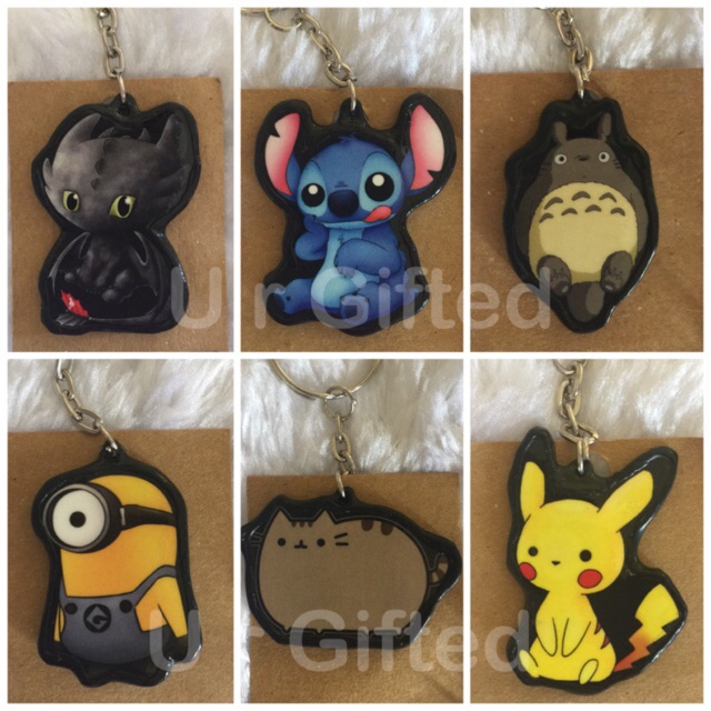 Keychain (Toothless Stitch Totoro Minion Pusheen Pikachu) | Lazada PH