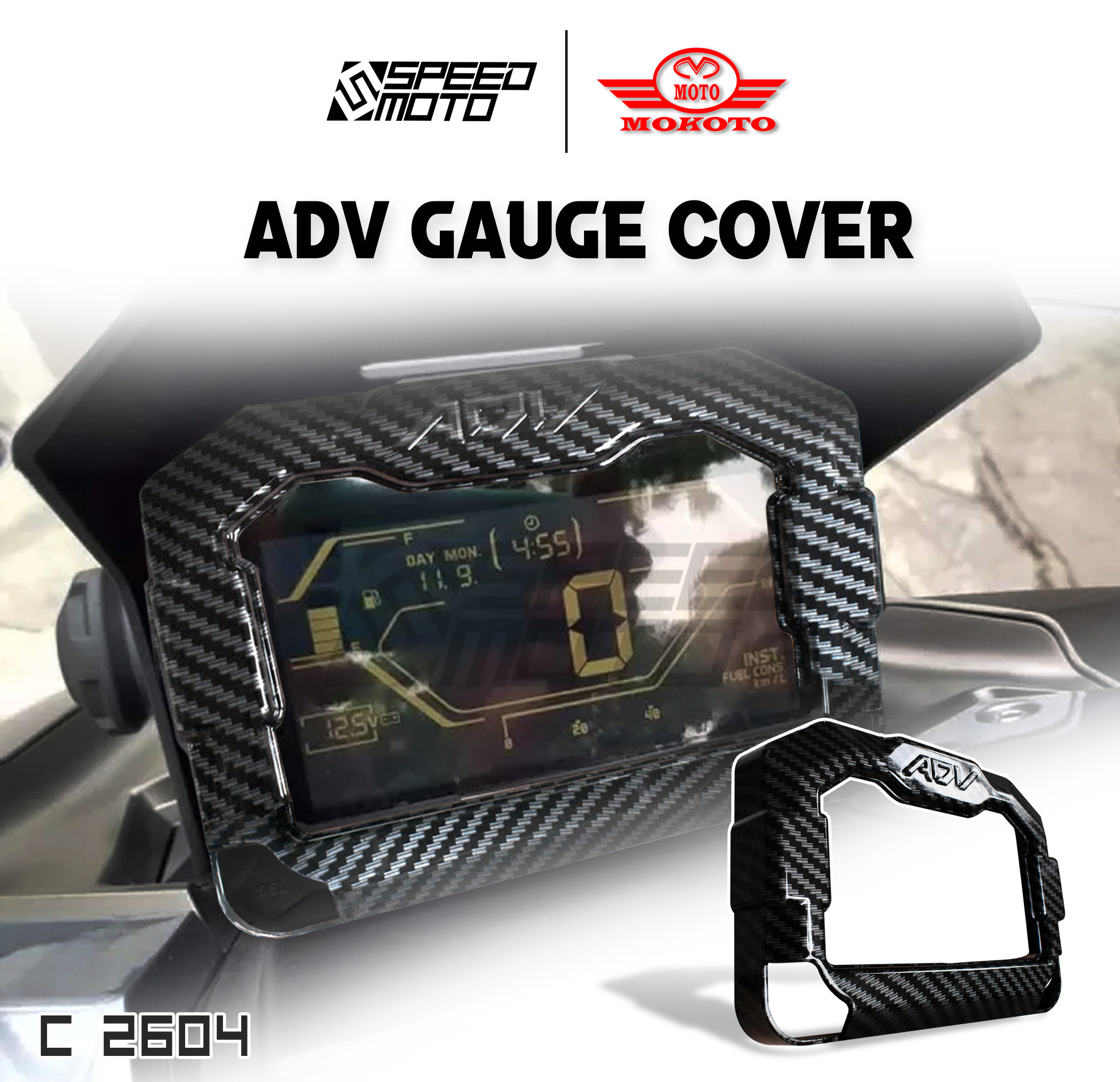ADV 150 SPEEDOMETER GAUGE PANEL COVER C-2604 FOR HONDA ADV 150 ...