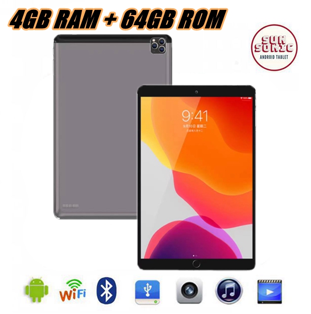 SUNSONIC Tablet 11 Inch 8GB 128GB Android Dual Sim High Resolution ...