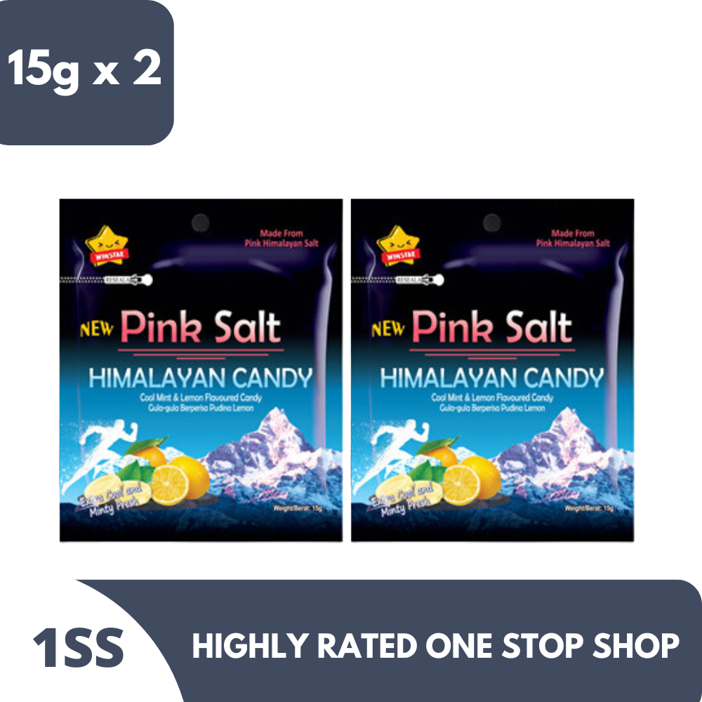Pink Salt Himalayan Candy Cool Mint & Lemon Flavor 15g x 2 | Lazada PH