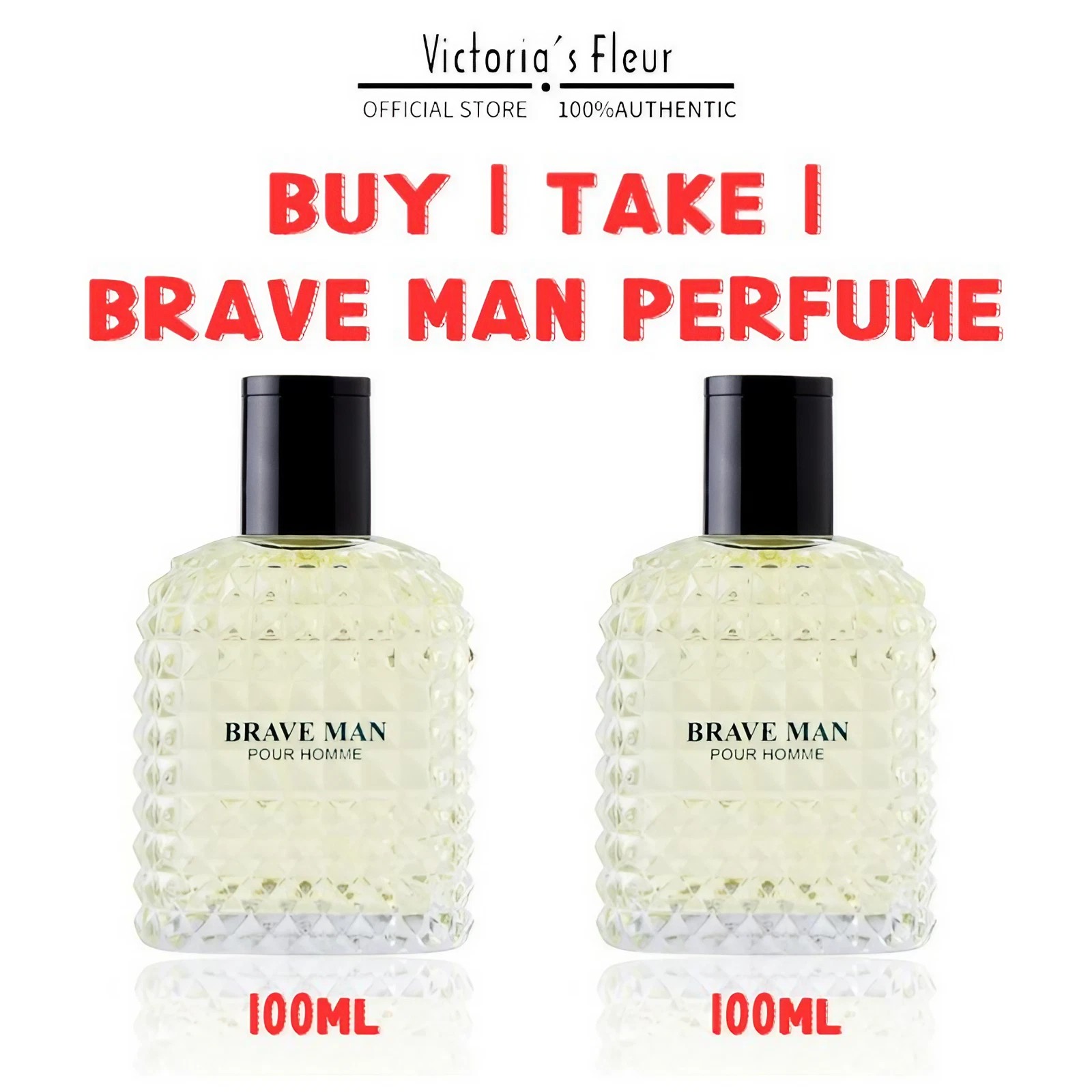 Victoria's Fleur 2pcs Brave Man Pour Homme Charming Perfume For Man ...
