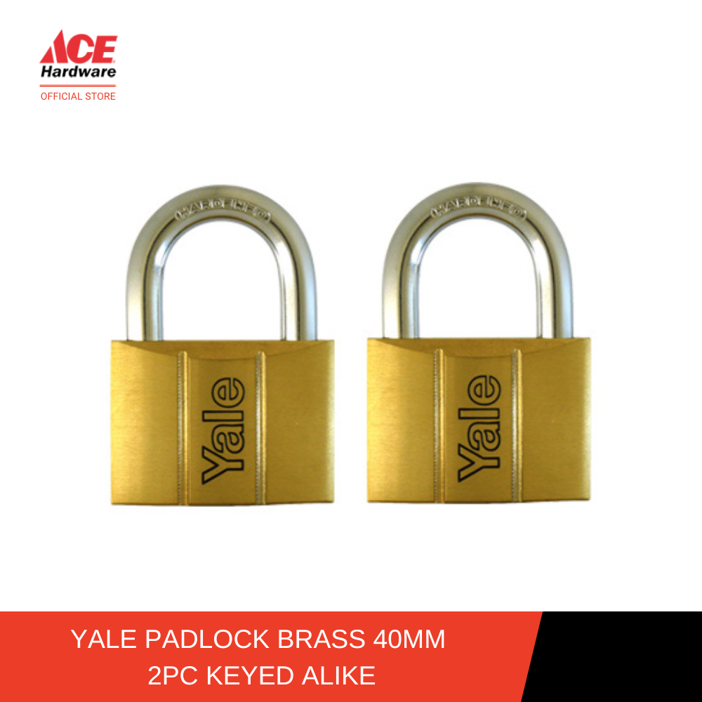 Yale 2-Pack Brass Padlock 40mm | Lazada PH