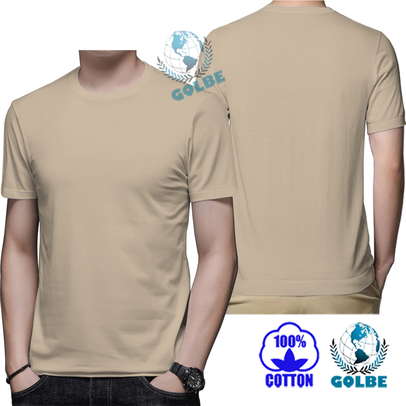 High quality khaki cotton plain basic t shirt for men | Lazada PH