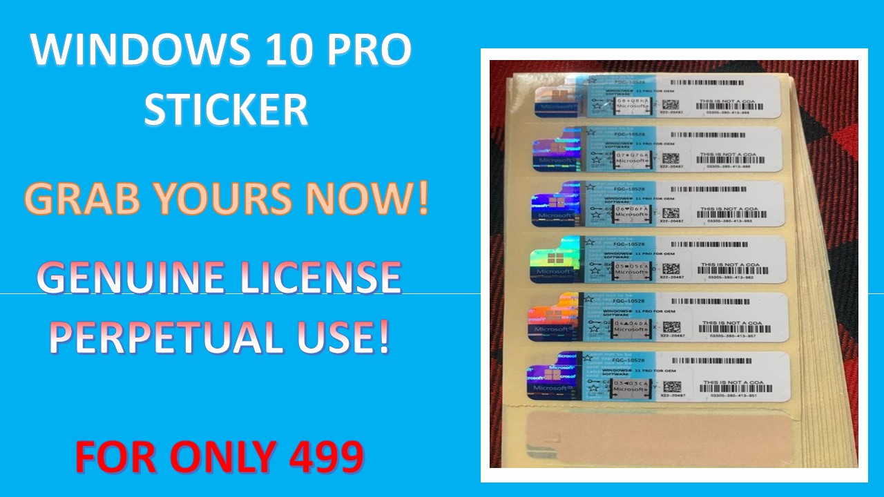 Windows 10 Pro Sticker | Lazada PH