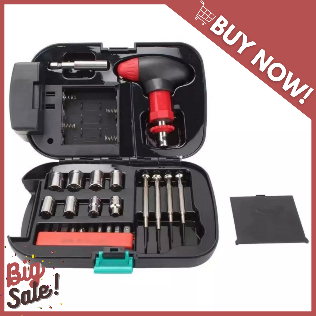 (Emergency Tool Kit Flashlight) 24pcs Portable Flashlight Tool Box Set ...