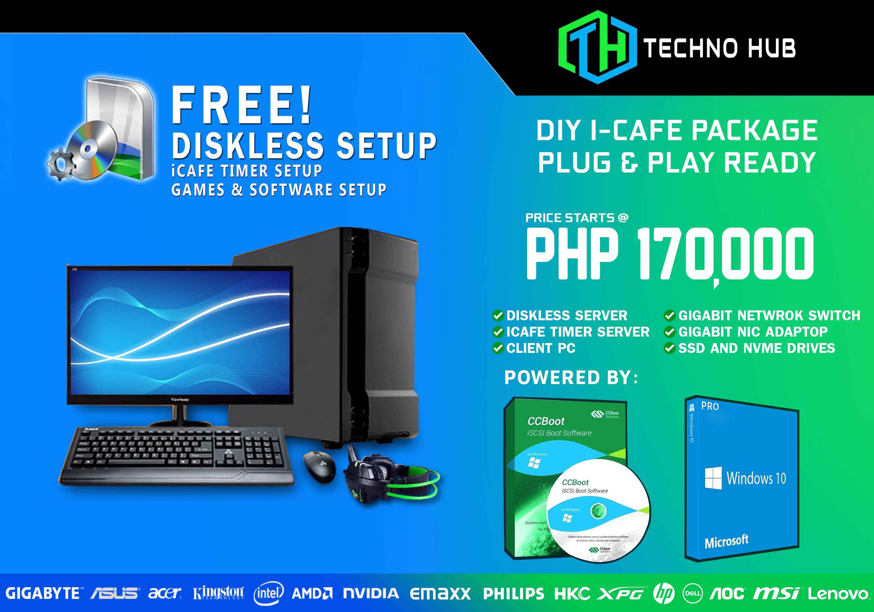I-cafe Diskless Computer Package | Lazada PH
