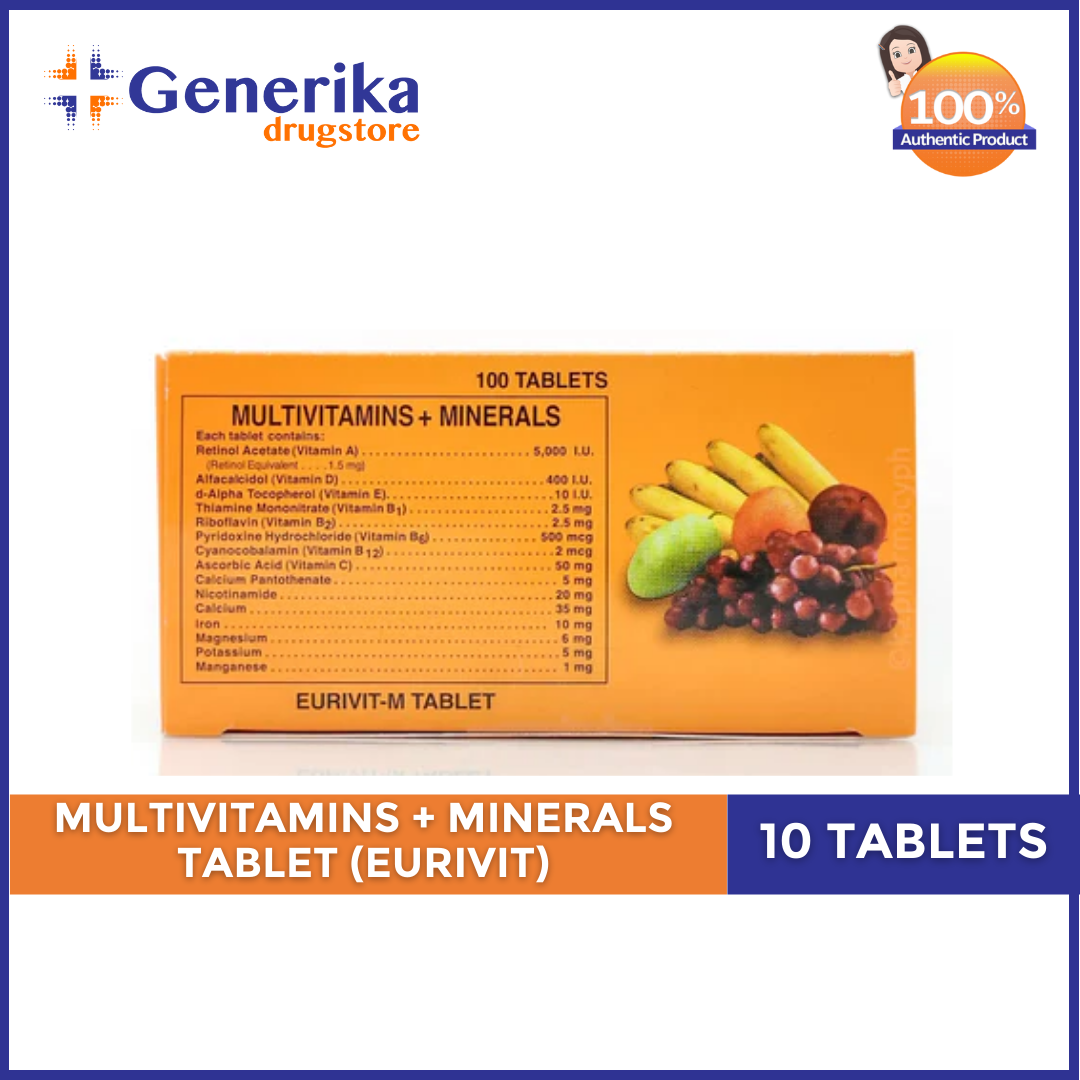 Eurivit Multivitamins + Minerals Tablet | Lazada PH