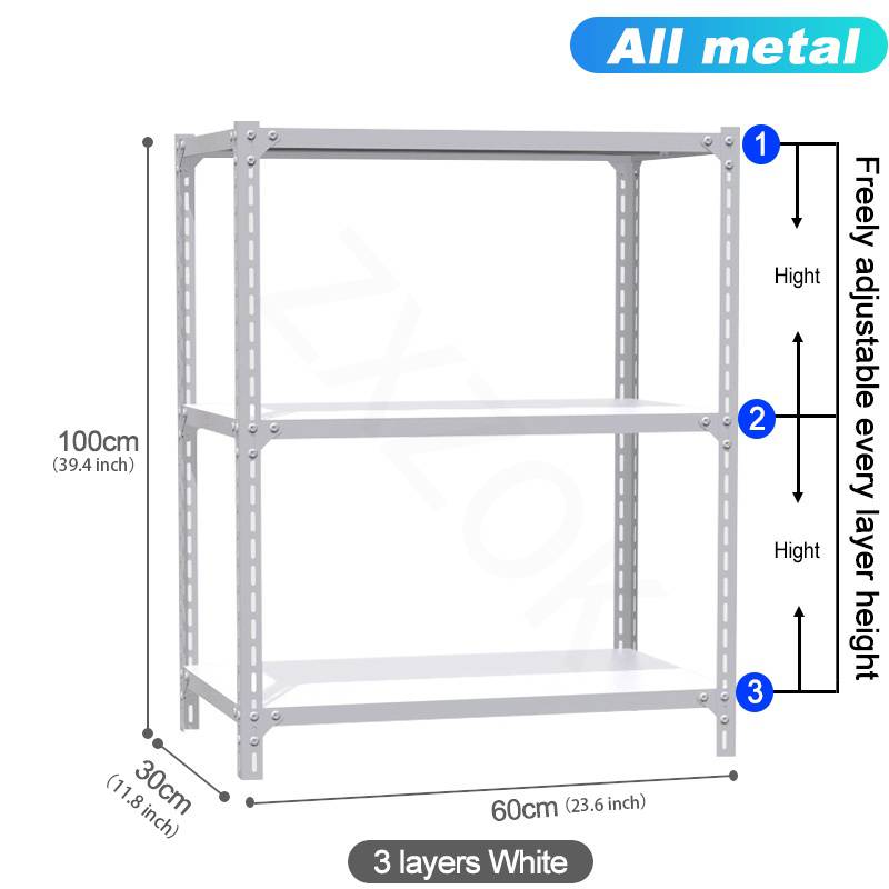 Elsa 4/5 Layers Steel Rack Shelves Metal Rack Shelf Multi-Purpose ...