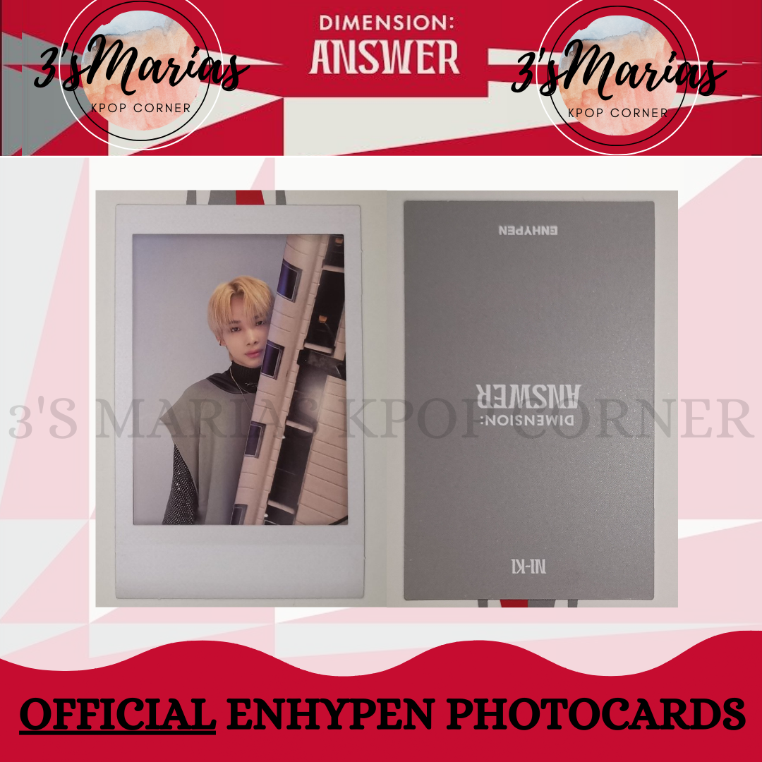 ENHYPEN OFFICIAL DIMENSION ANSWER PHOTOCARDS (2ND ROUND POB AND ALBUM ...