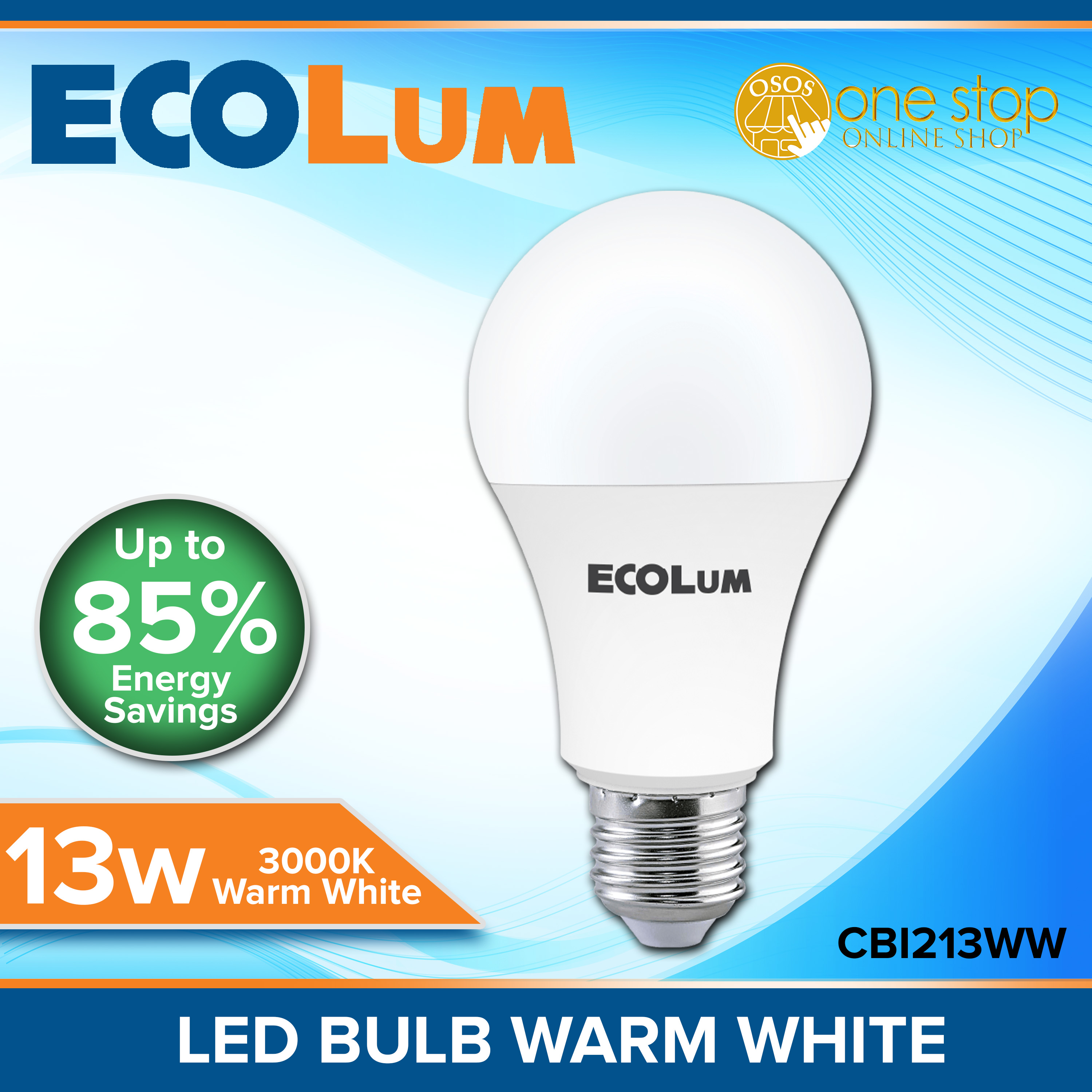 FIREFLY ECOLum Warm White Firefly Ecolum LED Bulb 13Watts Warm White E27 CBI213WW *OSOS* | Lazada PH