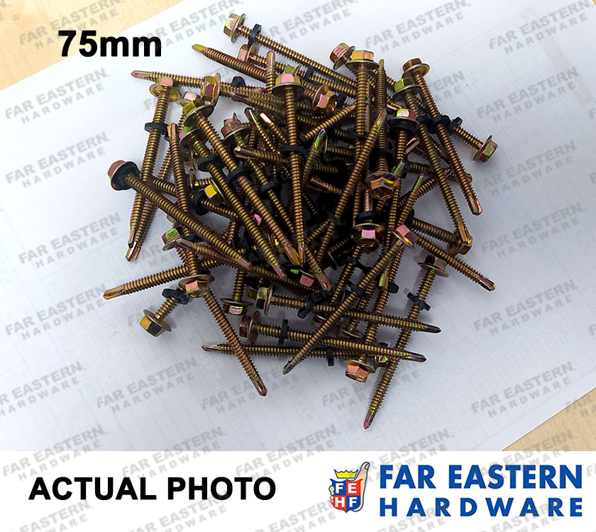 TEKSCREW for Steel Metal #12 Tex Screw 1" 1-3/4” 2-1/4” 2-1/2” 3" (100 ...