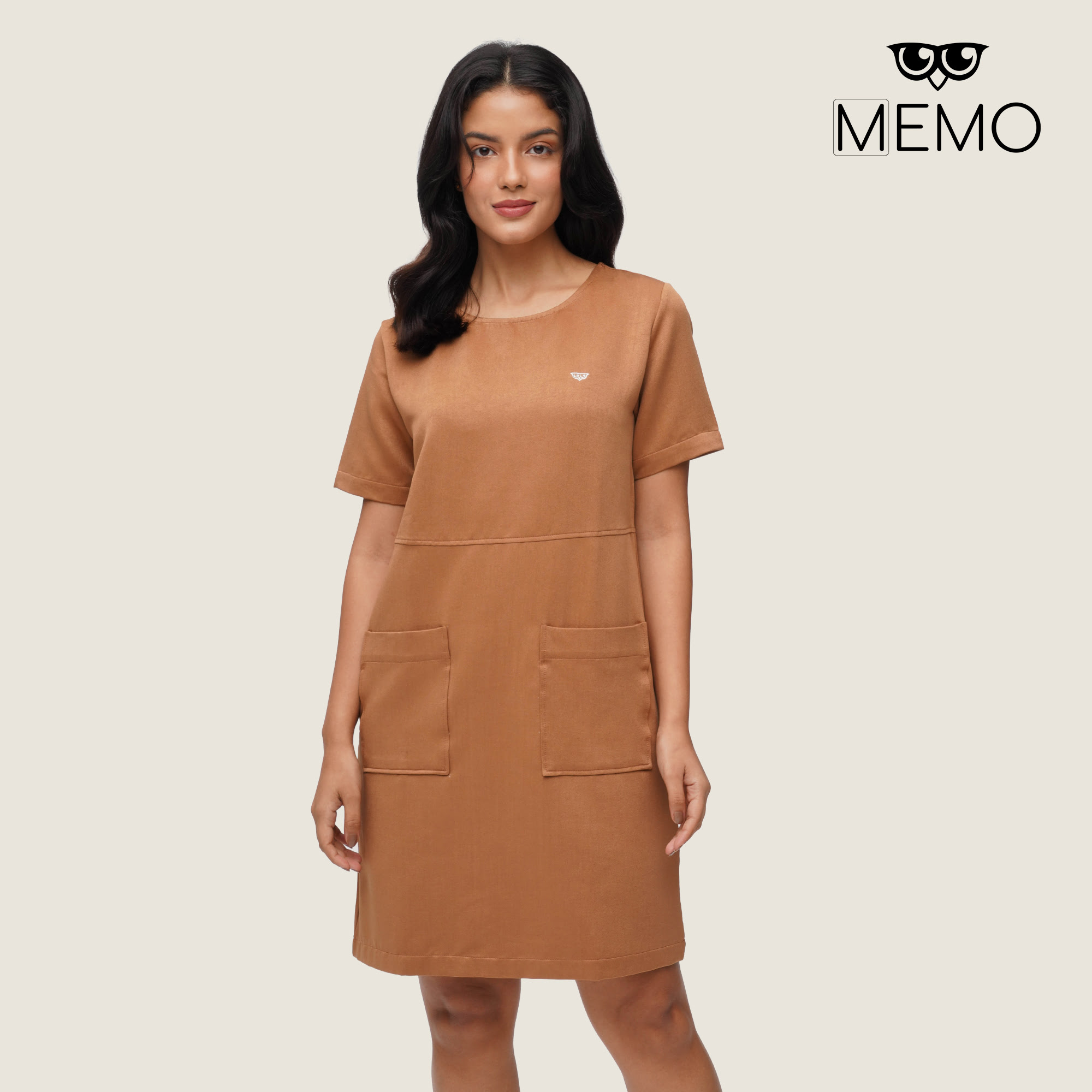 Memo Shift Dress For Women (Mocha) | Lazada PH