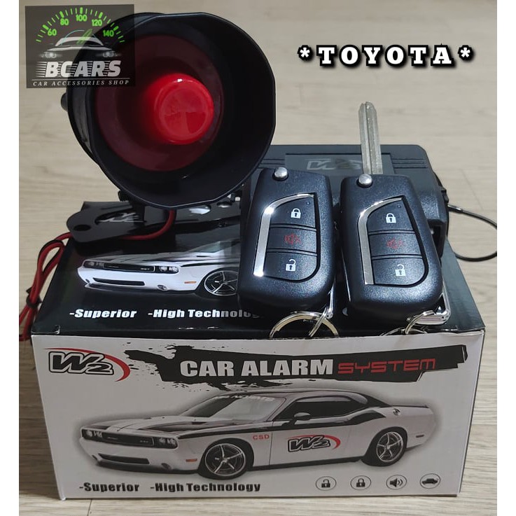 Useful W2 TOYOTA CAR ALARM SYSTEM - FLIP KEY | Lazada PH