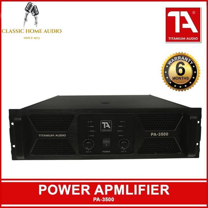 Titanium Audio PA 3500 Power Amplifier / 2000w RMS / Titanium Audio ...