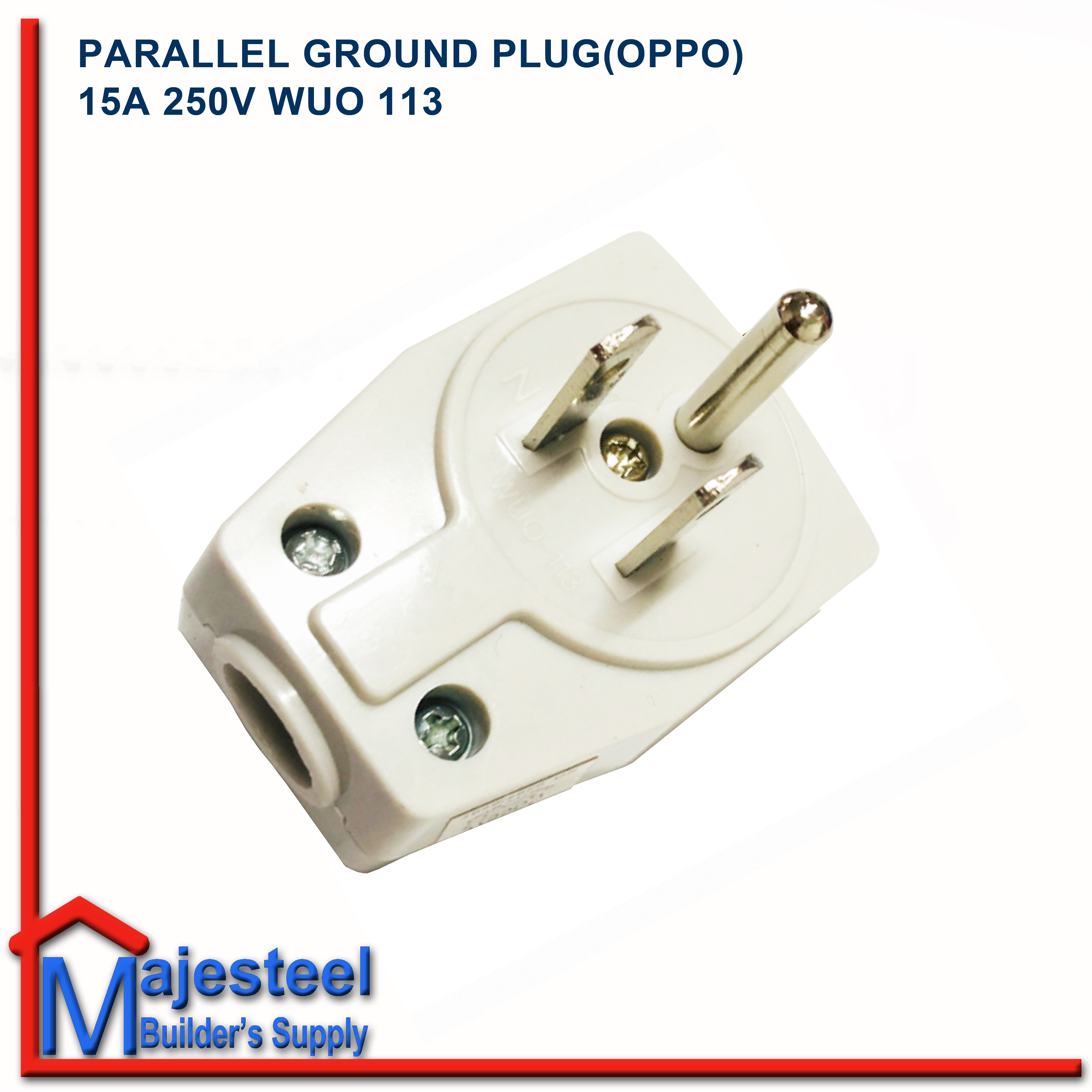 Oppo Parallel Ground Plug WUO-113 (Majesteel) | Lazada PH