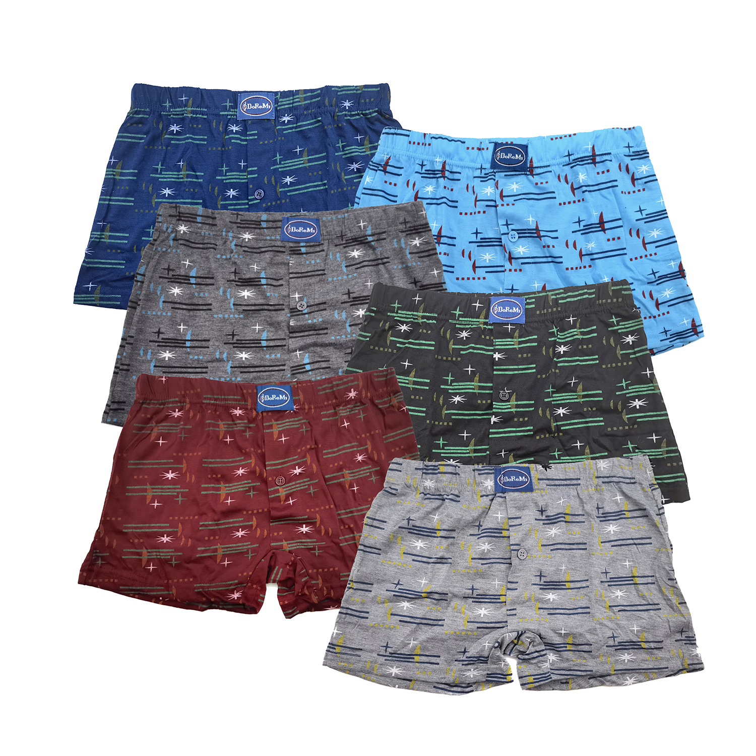 Umiwear Doremi Cotton Men's Boxer Shorts Adult Underpants Regular ...