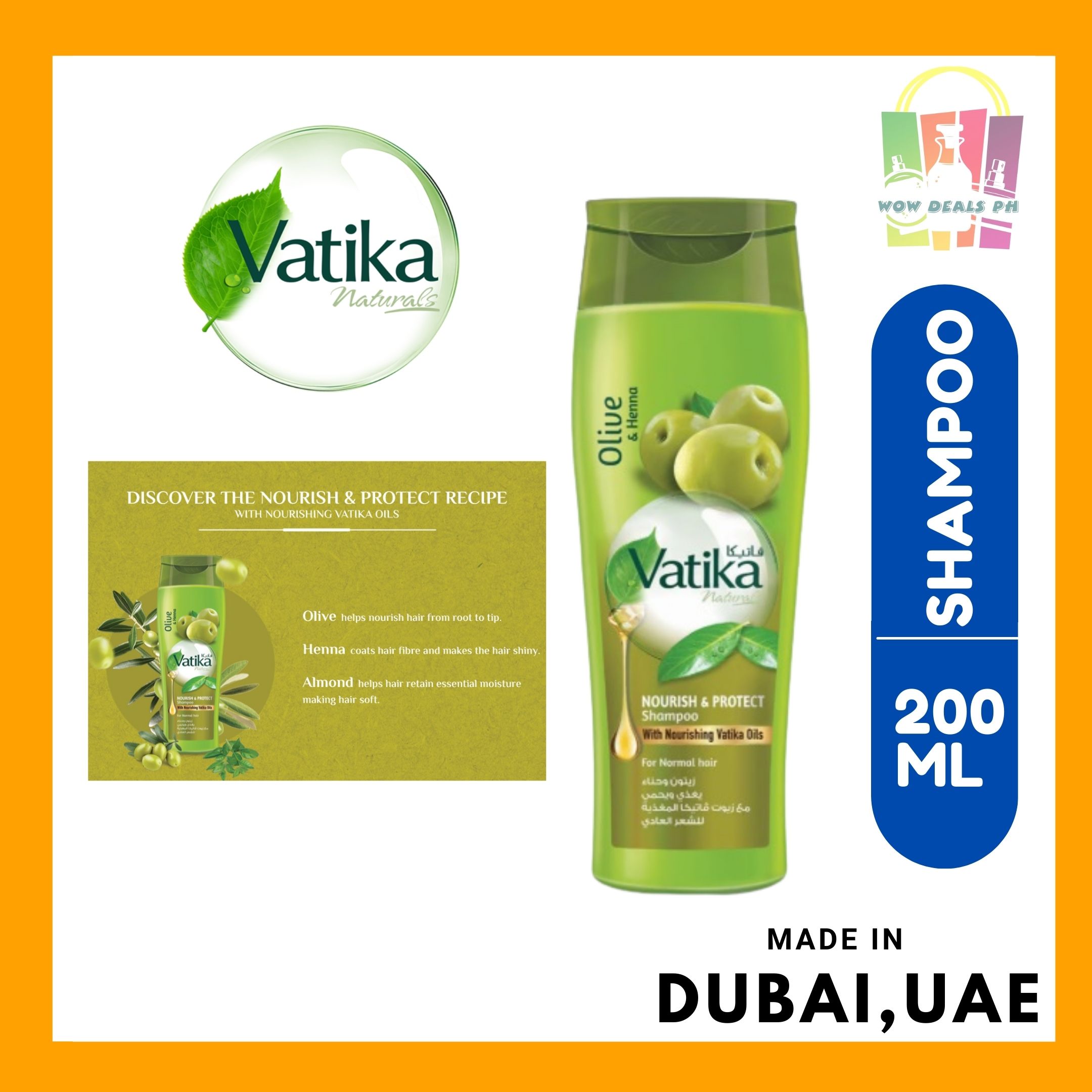 Vatika SHAMPOO ( 400ml - 200ml ) PER PIECE | Lazada PH
