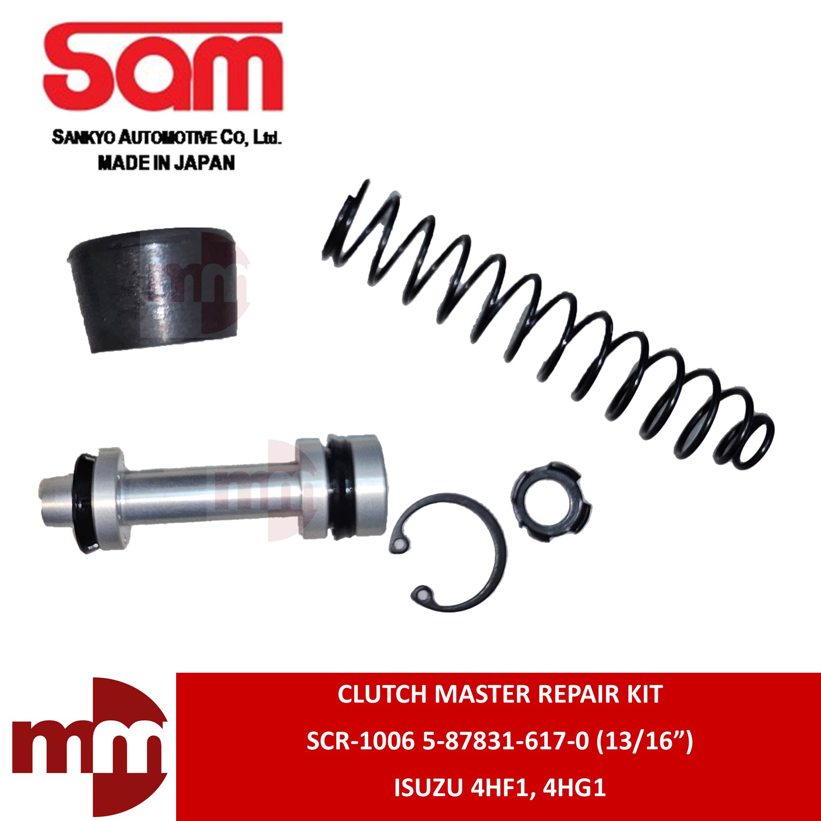 SAM JAPAN Clutch Master Repair Kit for ISUZU 4HF1, 4HG1 13/16" 5-87831 ...