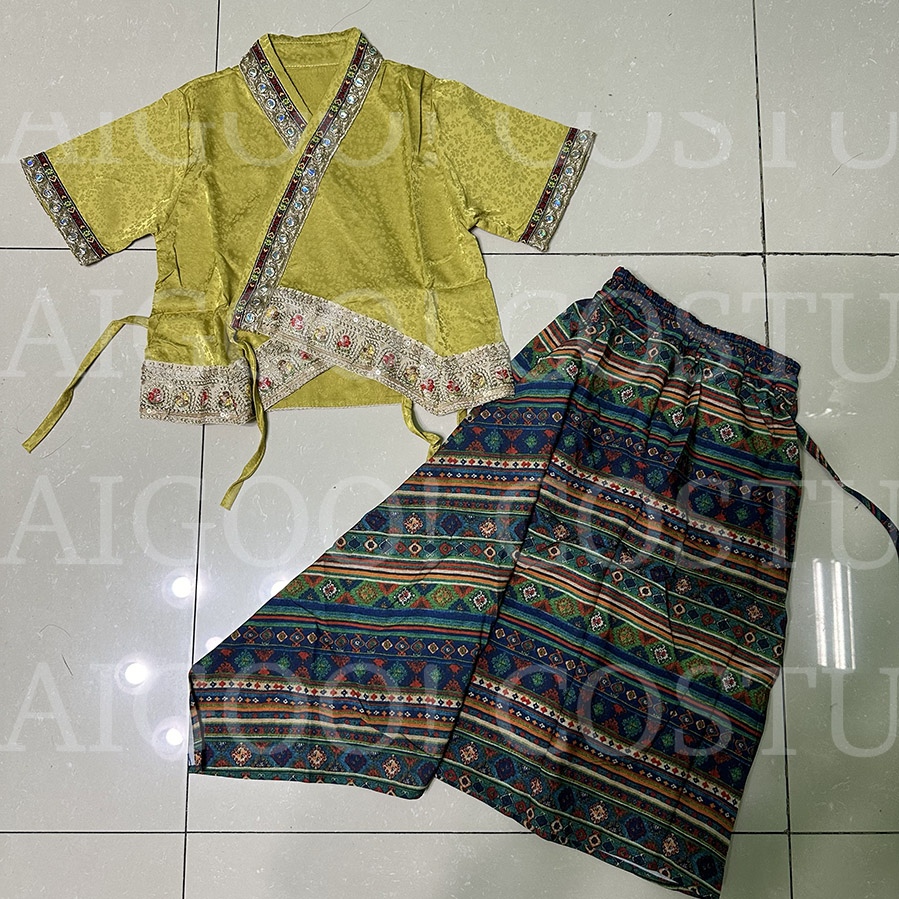 United Nations Malaysia Singapore Myanmar Costume for Girls SEA Traditional Attire for Kids UN ...