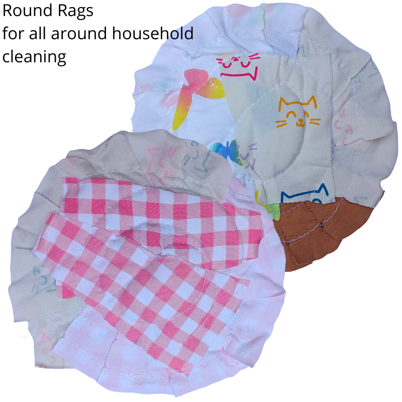 Multipurpose Round Rags Basahan na Bilog Cleaning Rag Assorted Colors ...