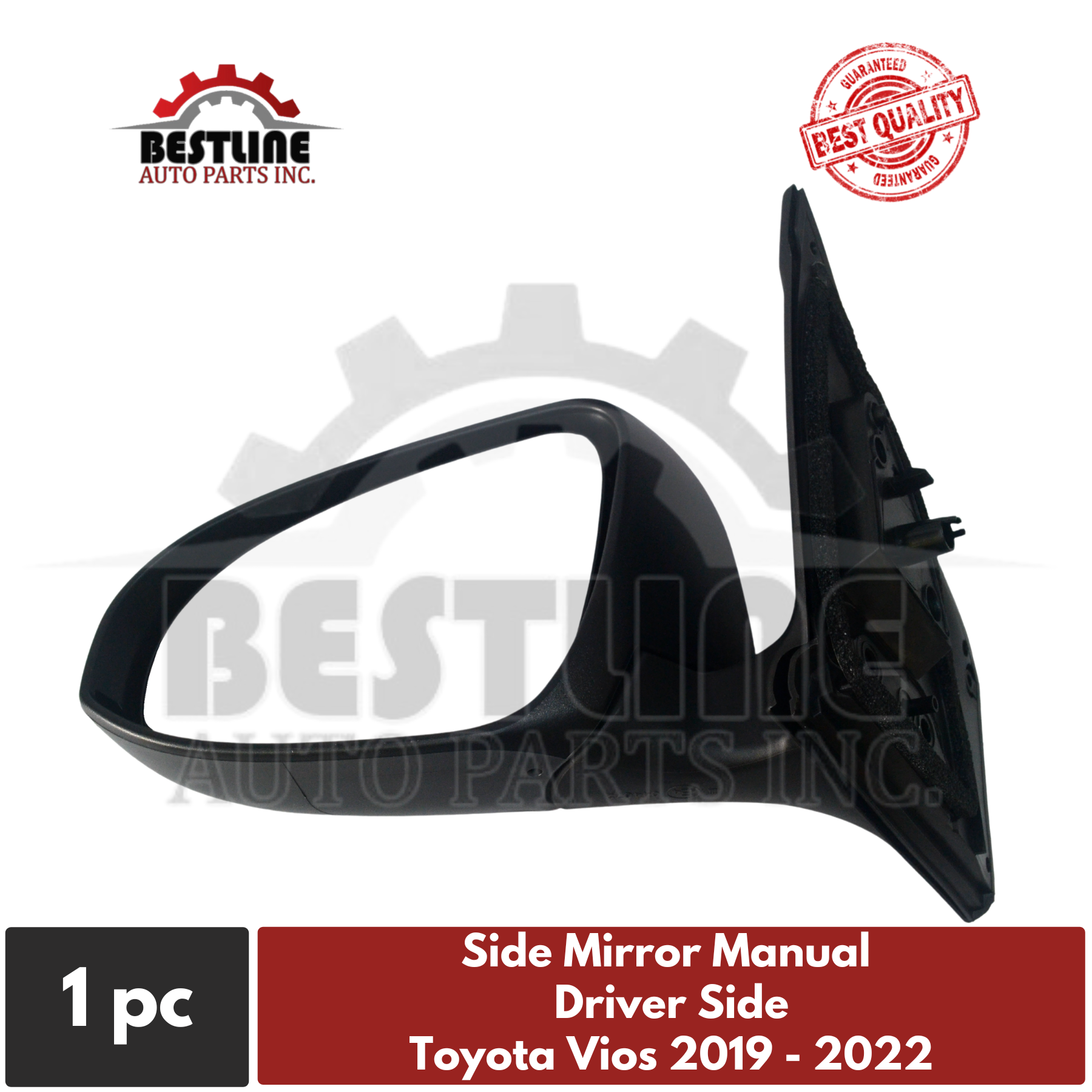 Side Mirror Assembly Manual Driver Side (Left Side) Manual for Toyota ...