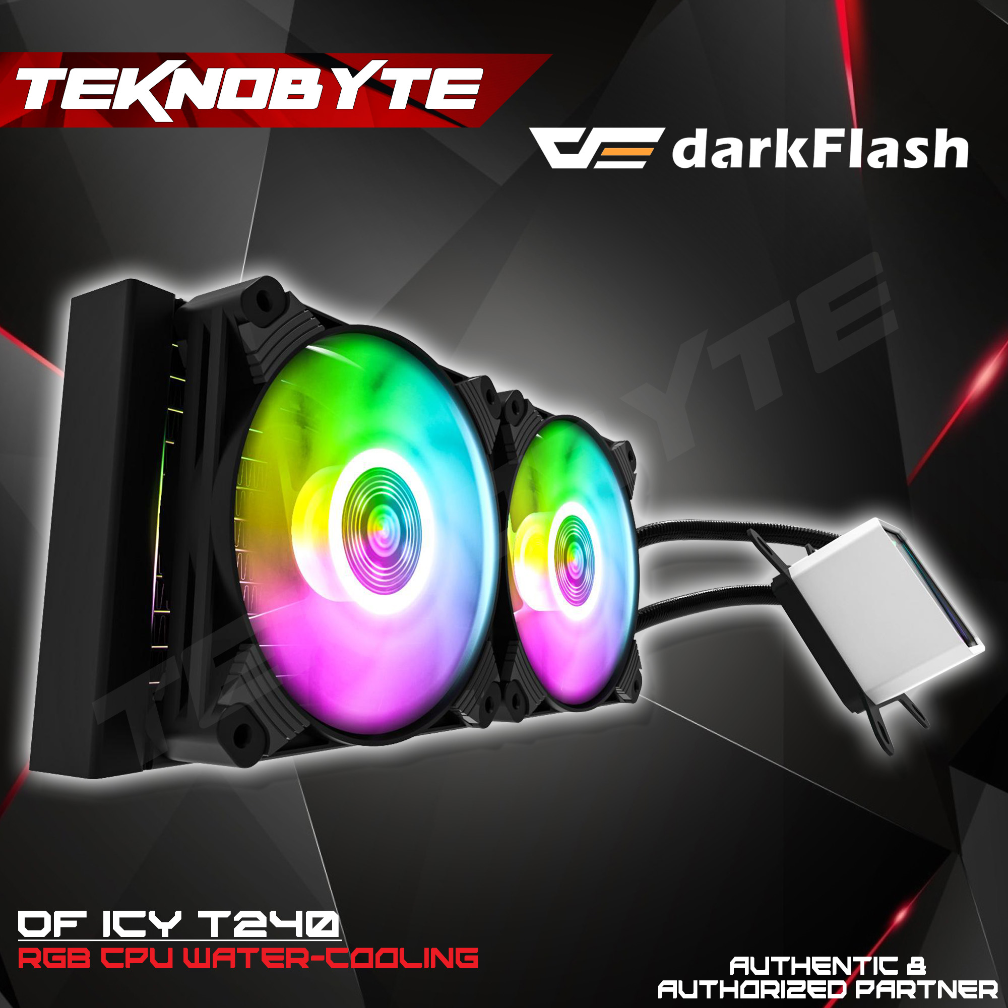 DarkFlash ICY Series T-240 All-in-one 240mm LIQUID CPU Cooler | Lazada PH