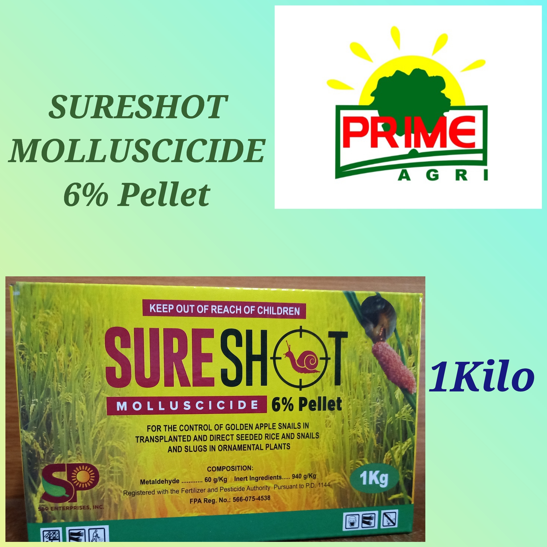 SURE SHOT 6% PELLET MOLLUSCICIDE | Lazada PH