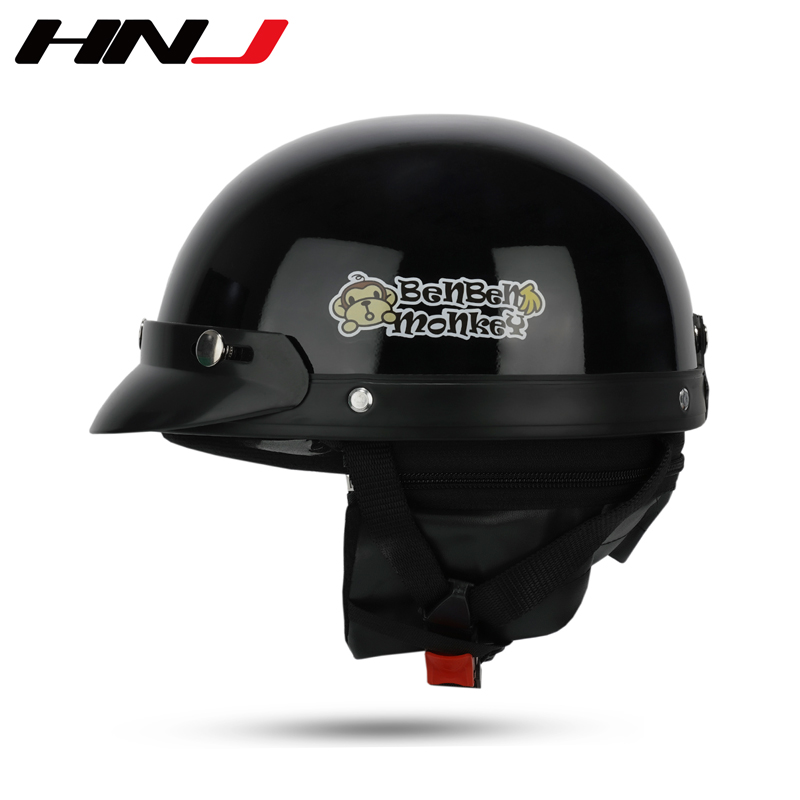 HNJ helmet for motorcycle half face for goggles retro helmets and ...