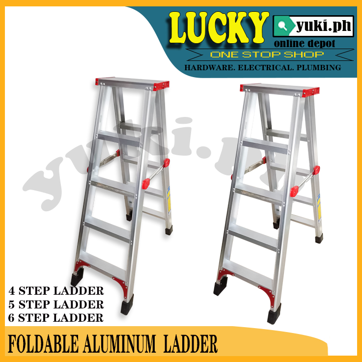 5 STEPS FOLDABLE A-TYPE ALUMINUM LADDER | Lazada PH