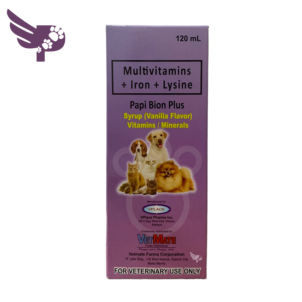 Papi Bion Plus 120ml - Vitamins / Minerals - Syrup (Vanilla Flavor ...