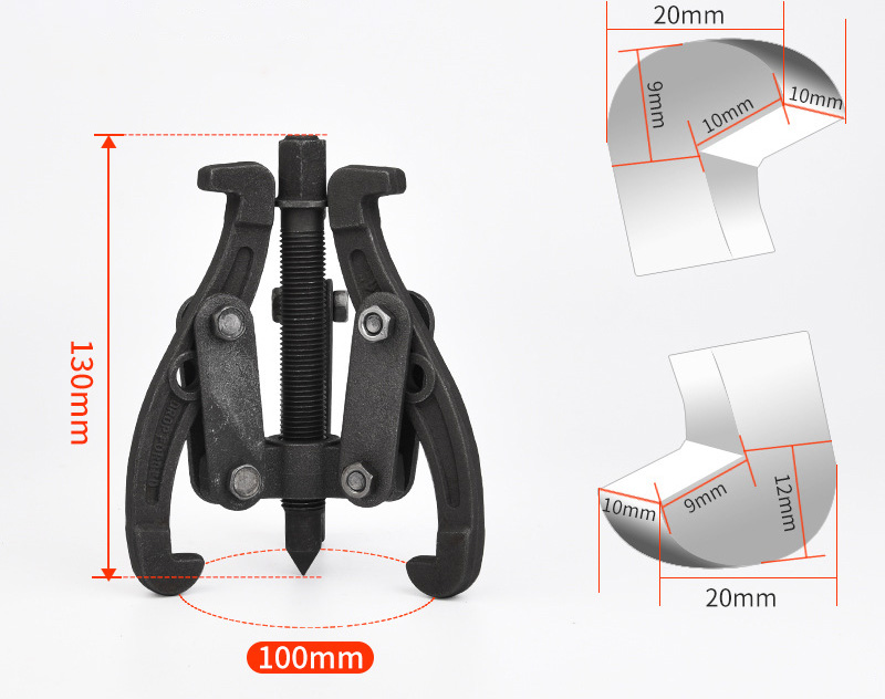 Gear Bearing Puller Tool Hub Multifunctional Puller Kit 3 Jaw ...