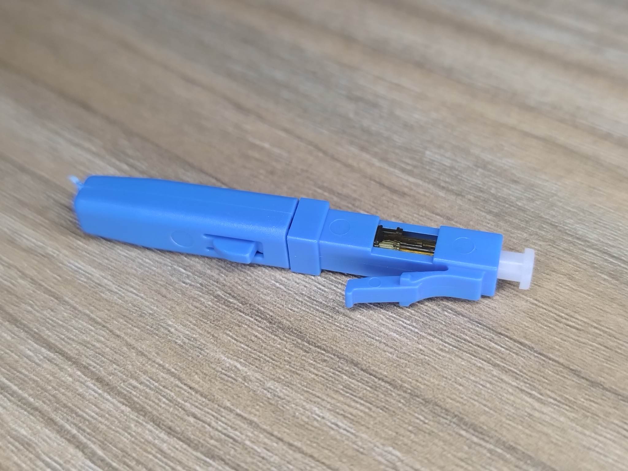 LC/UPC Fast Conenctor Singlemode Fiber Optic Connector- Blue *SOLD PER ...