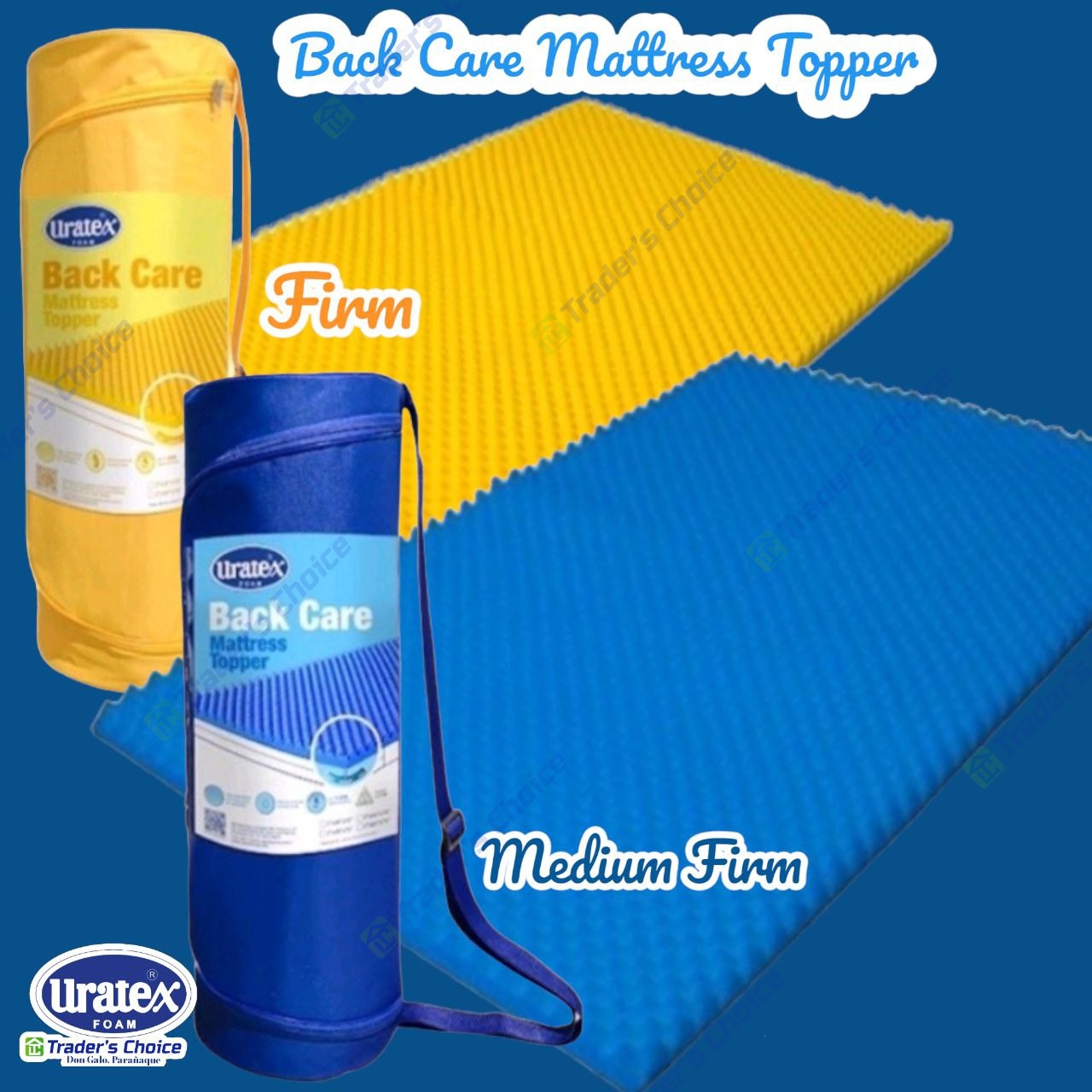 Uratex Back Care Mattress Topper Blue Vs Yellow at Emma Wilhelm blog