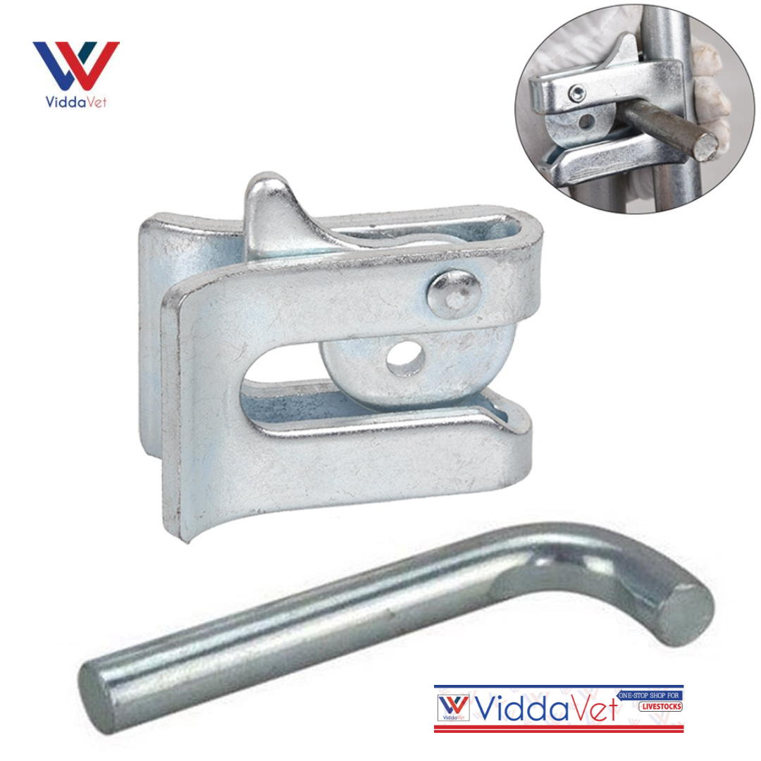 1 Set Gate lock pig door latch lock galvanized door lock galvanized ...