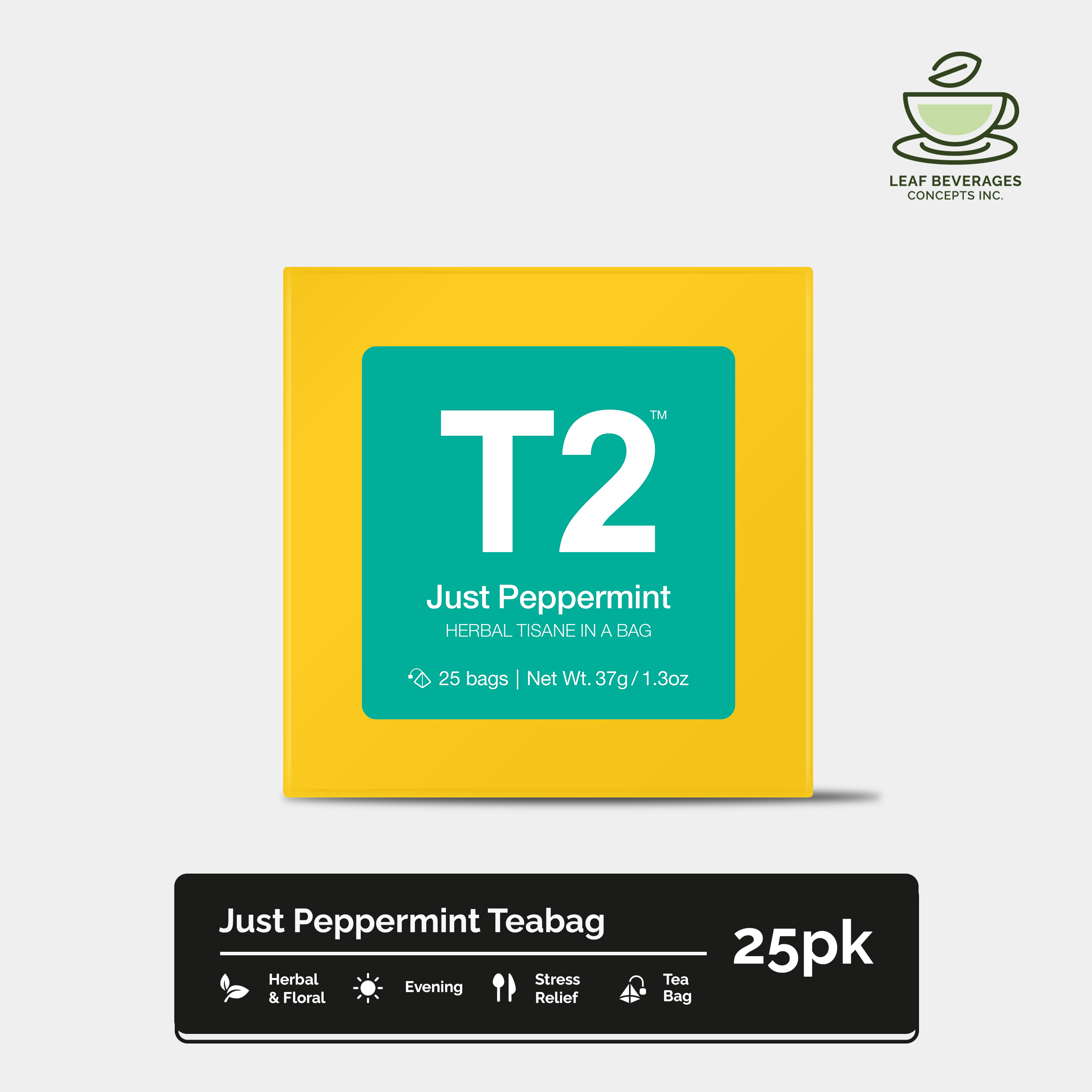 T2 Just Peppermint Teabag | Herbal Tea & Floral Tisane | 25 pcs | Lazada PH