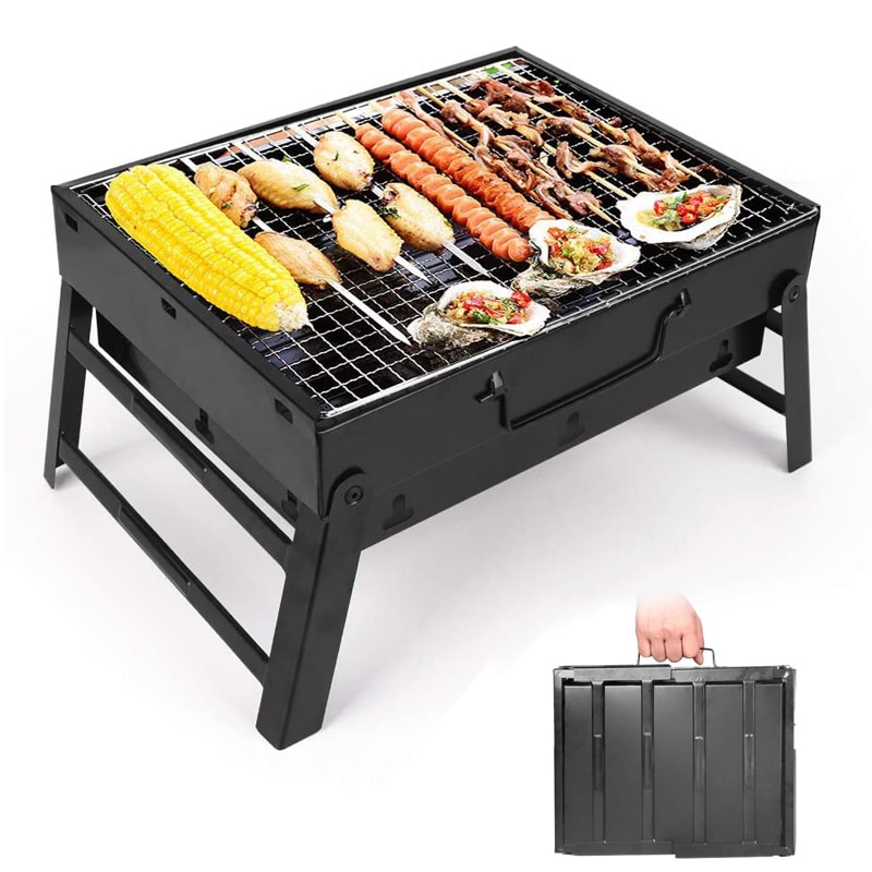 Triple Portable Barbeque Grill Desktop Outdoor | Lazada PH