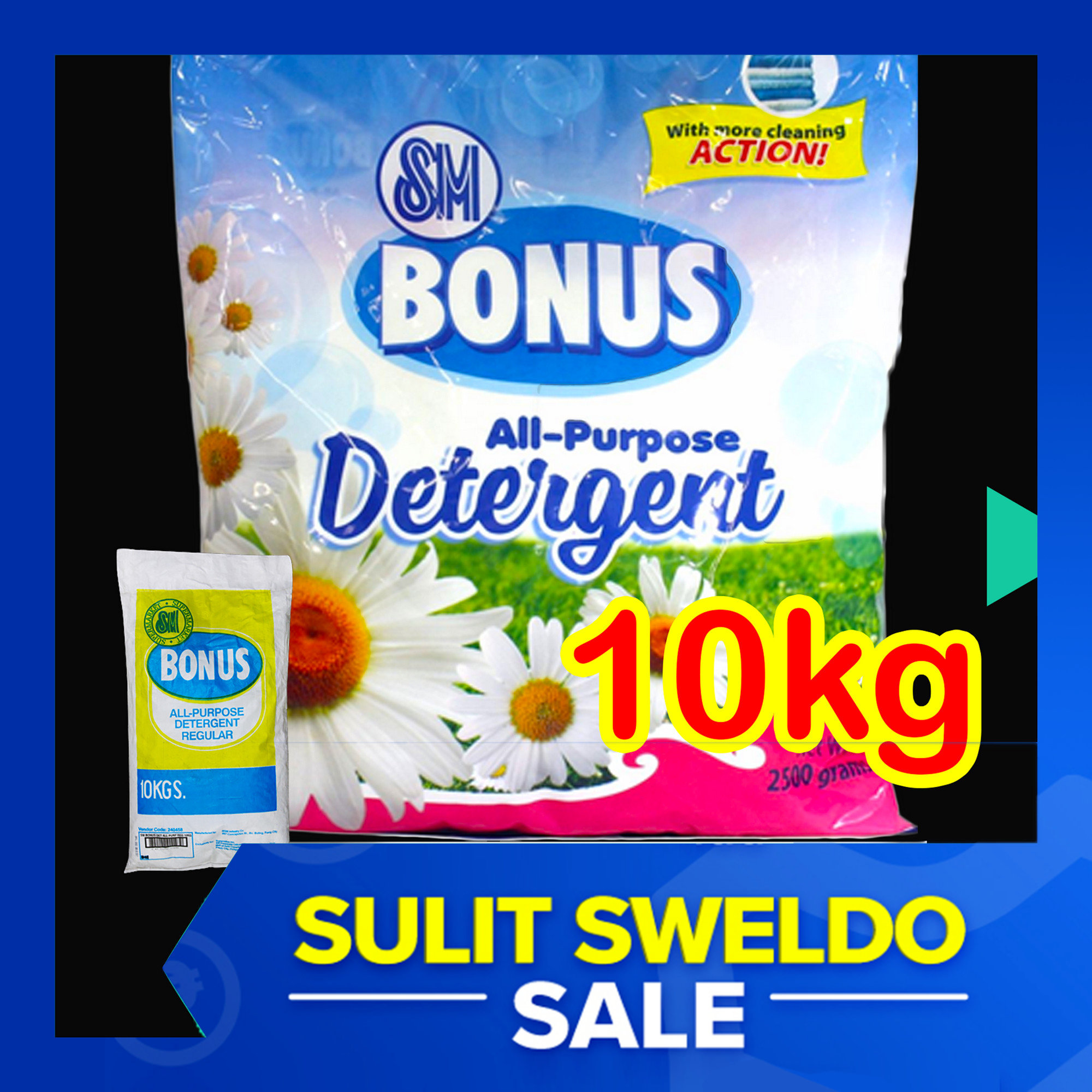 10kg SM Bonus All Purpose DETERGENT POWDER LAUNDRY Detergent Powder ...