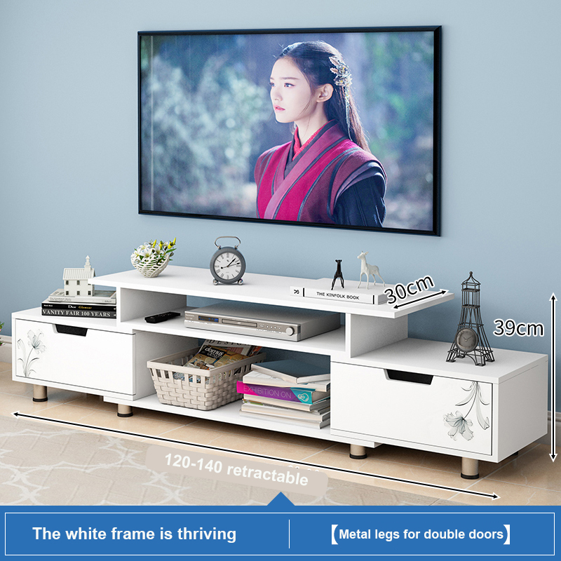 【COD&on hand】Fit 55TV Nordic TV Cabinet 140/120CM TV Rack Cabinet ...
