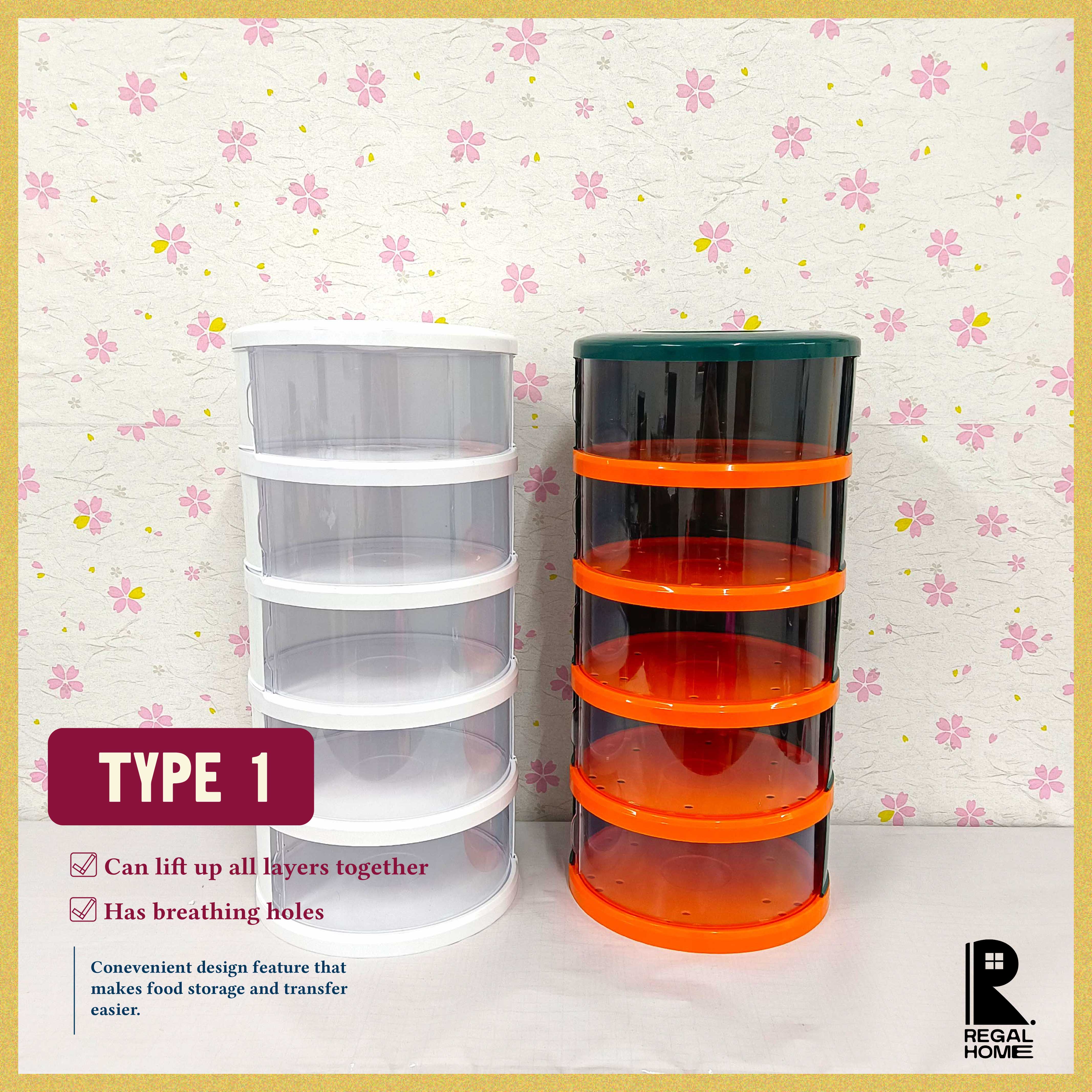 5 Layer Household Multi-layer Food Storage Box Anti-flies Insulation ...