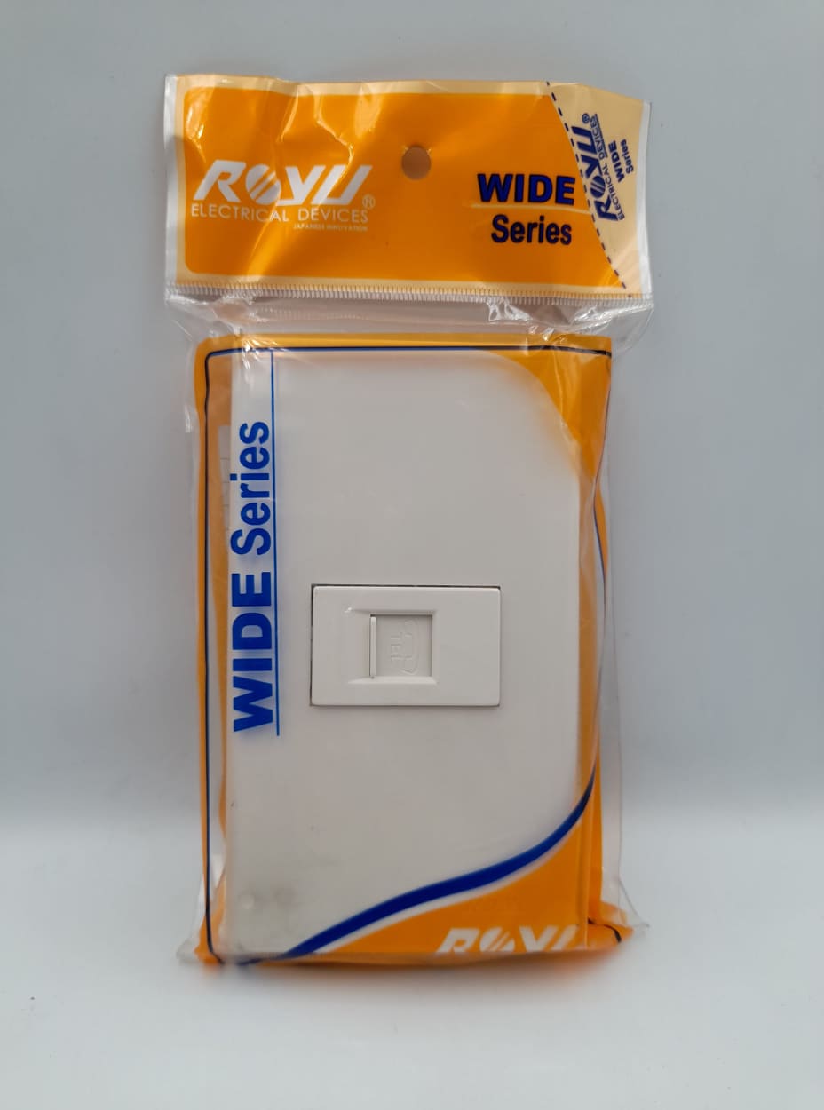 Royu 1 gang Telephone Modular Jack Wide Series WD211 | Lazada PH